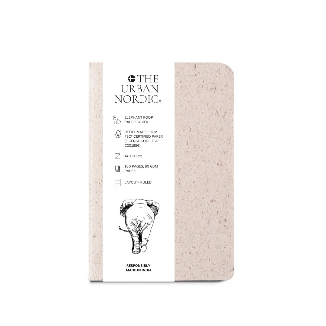 Elephant Poop Paper Soft Pocket Journal pad Set - 3.5" x 5.5" - 64 FSC ...